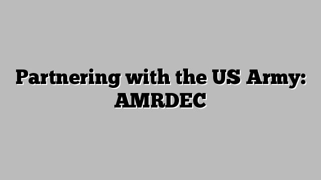 Partnering with the US Army: AMRDEC - Aerofleets