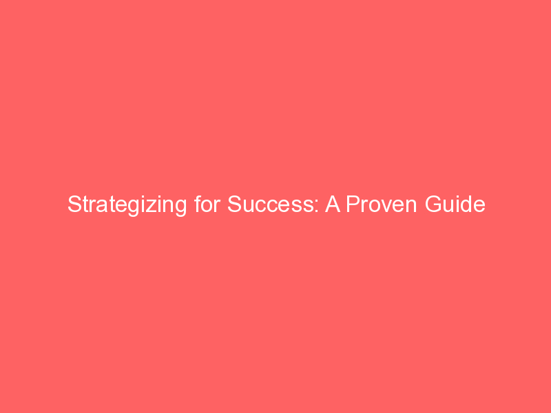 Strategizing for Success: A Proven Guide - Aerofleets